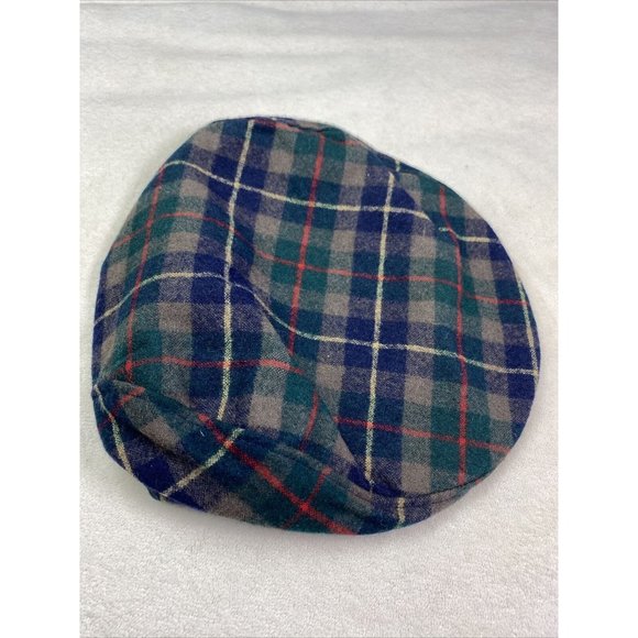 Pendleton | Accessories | Pendleton Vintage Flat Cap Tartan Plaid Blue ...